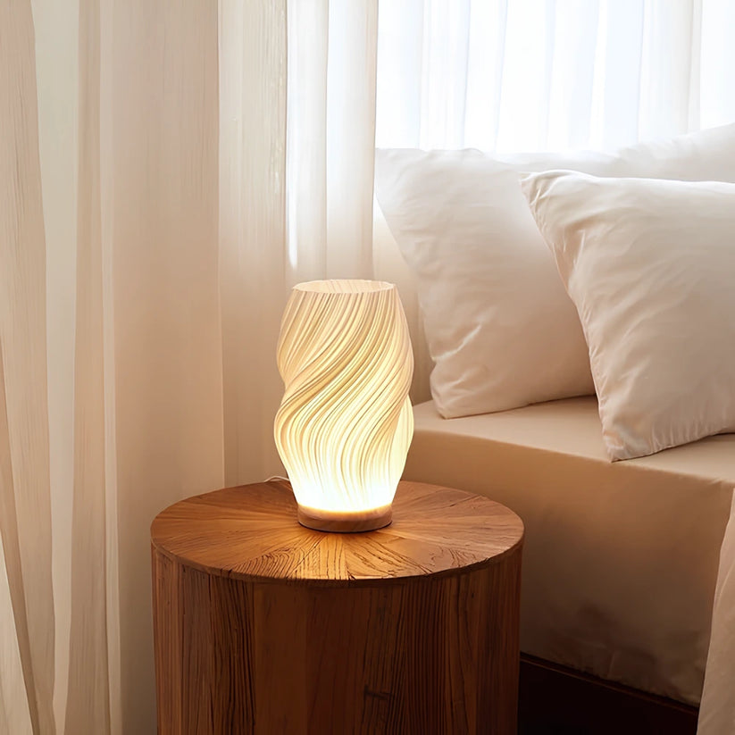 Designer Spiral LED Table Lamp – USB Powered with Adjustable Light & S ...